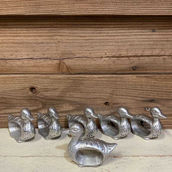 Dining | Vintage Metal Duck Napkin Rings | Poshmark